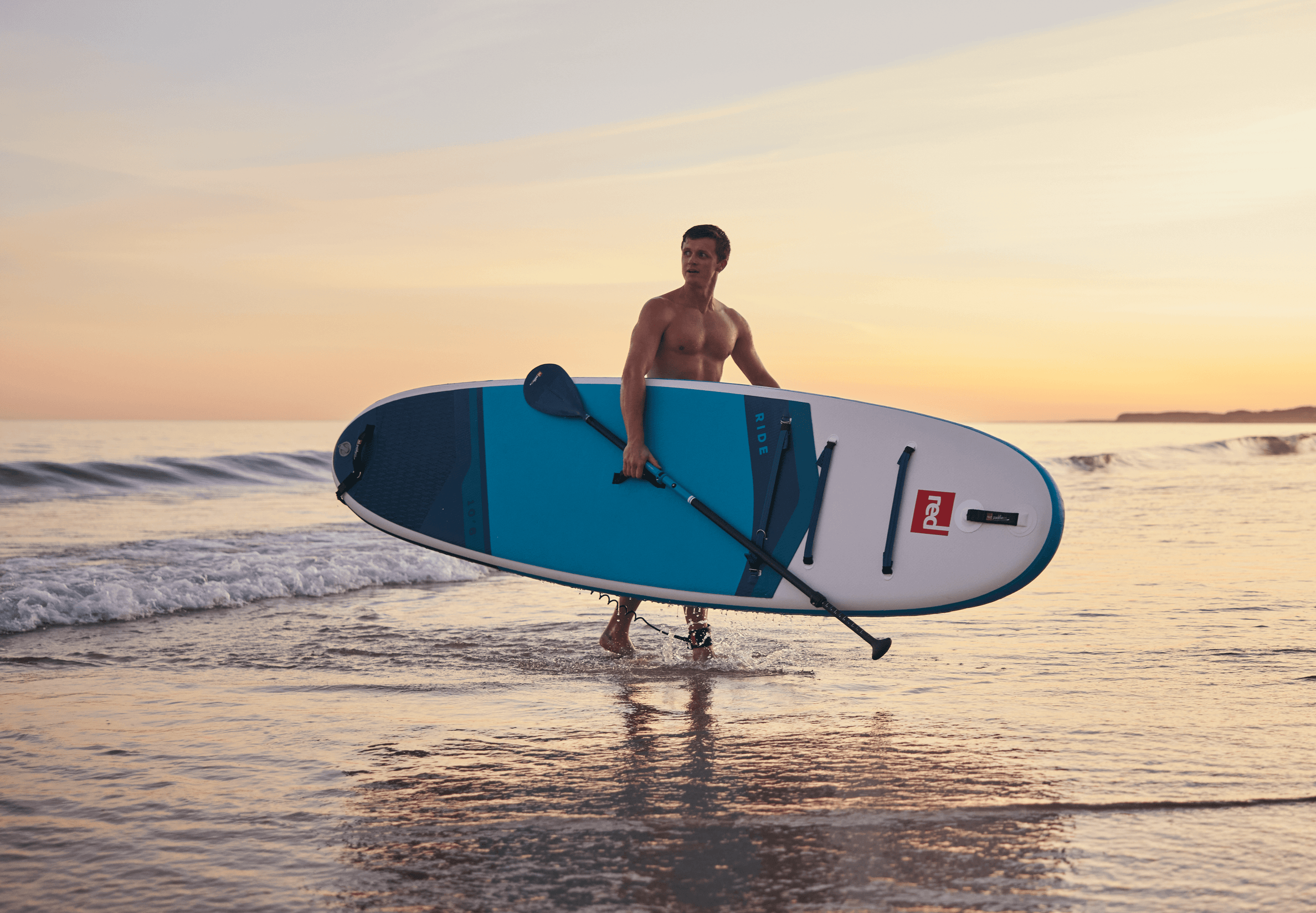 Red Paddle Co 10'6" Ride MSL Inflatable Paddle Board Package – Red ...